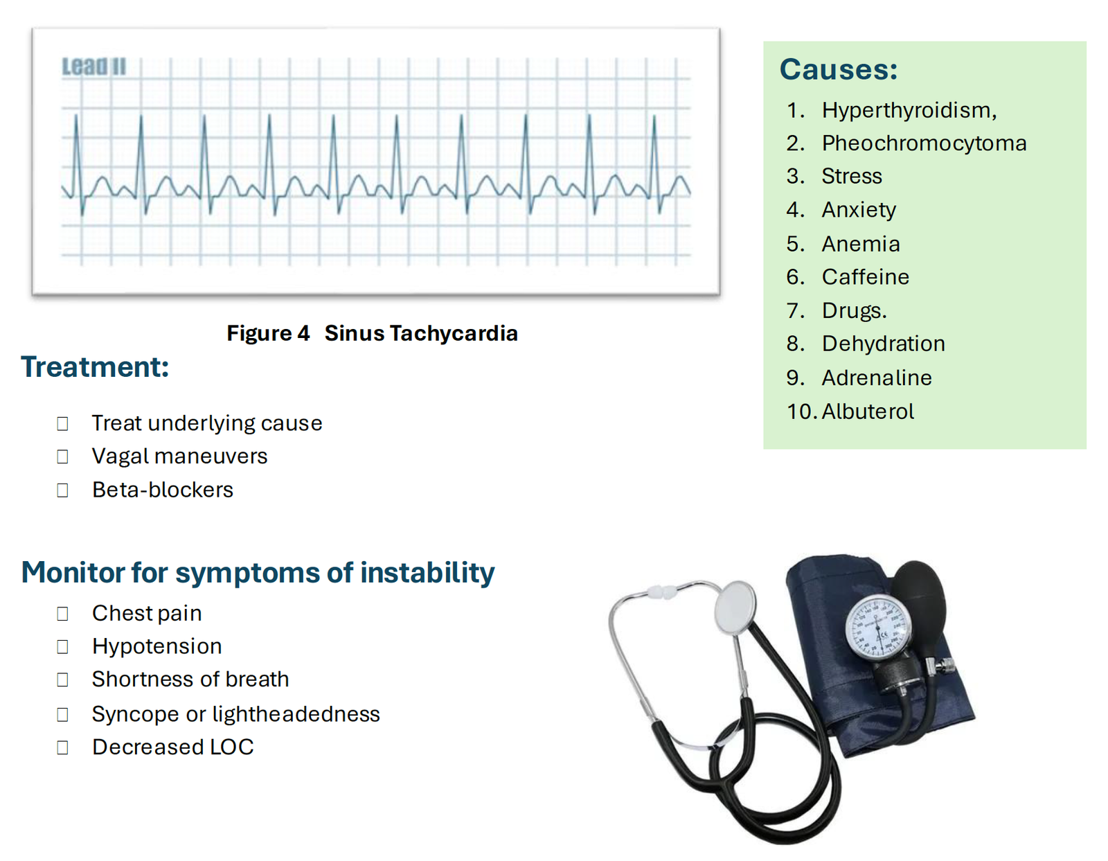 Sinus Tachycardia (HR > 100 bpm) - NurPass